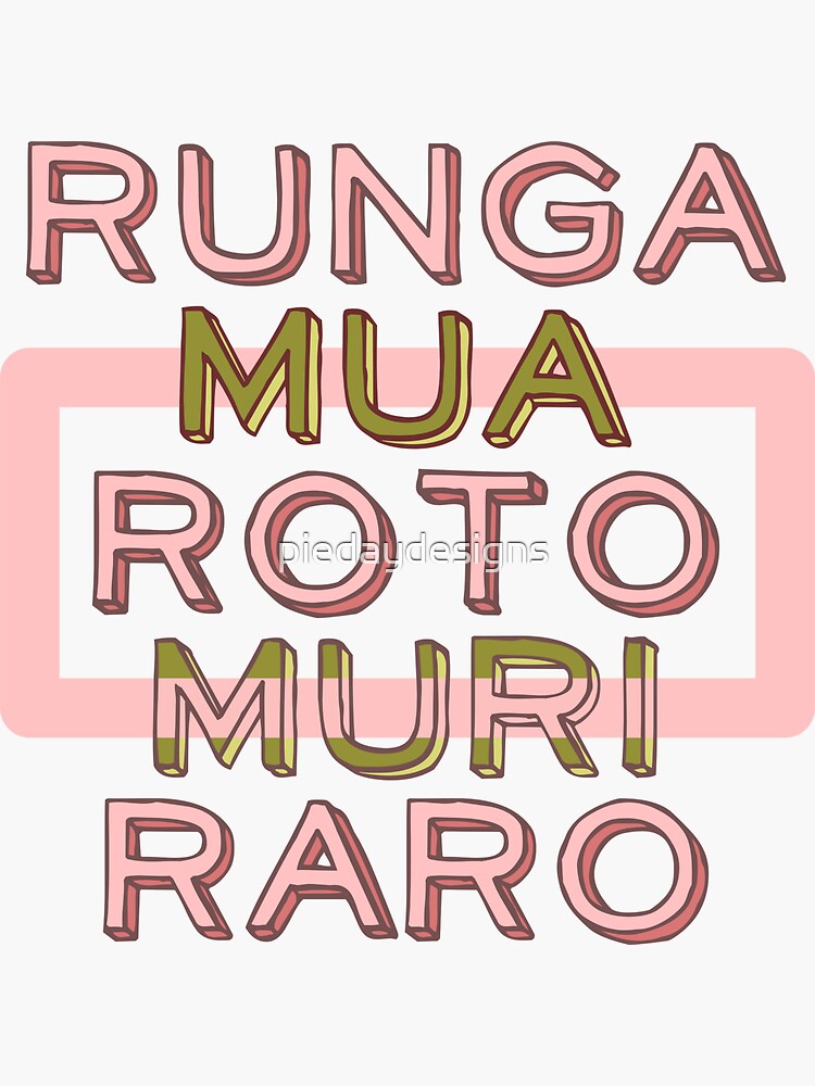 "Maori Language Te Reo" Sticker for Sale by piedaydesigns | Redbubble