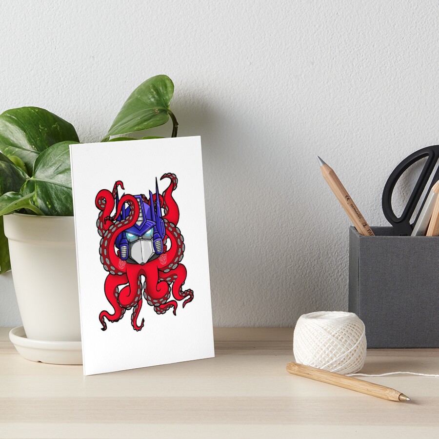 "Octopus Prime - Transformers" Art Board Print by phunknomenon | Redbubble