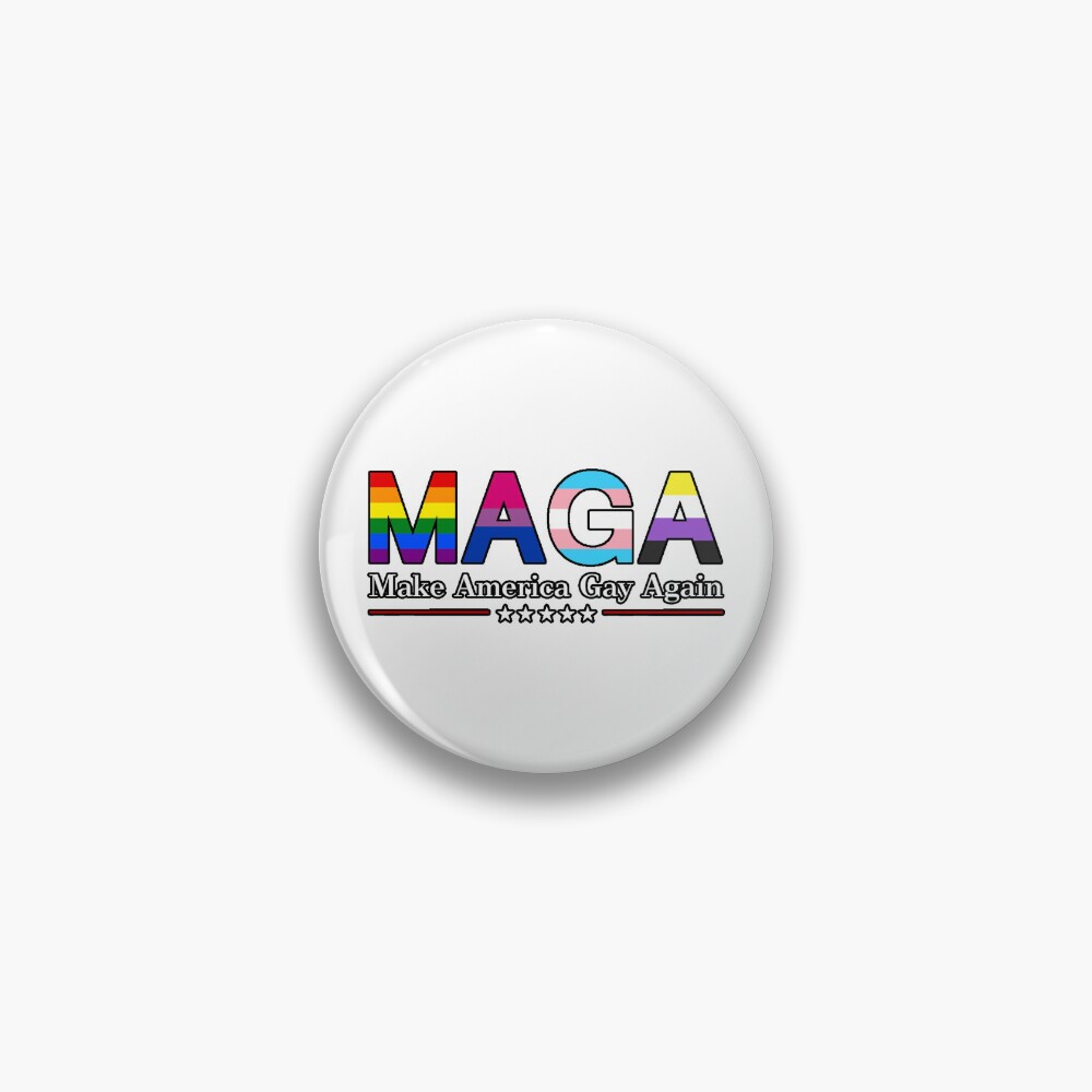 "MAGA: Make America Gay Again w/ Black Outline" Cap for Sale by ...