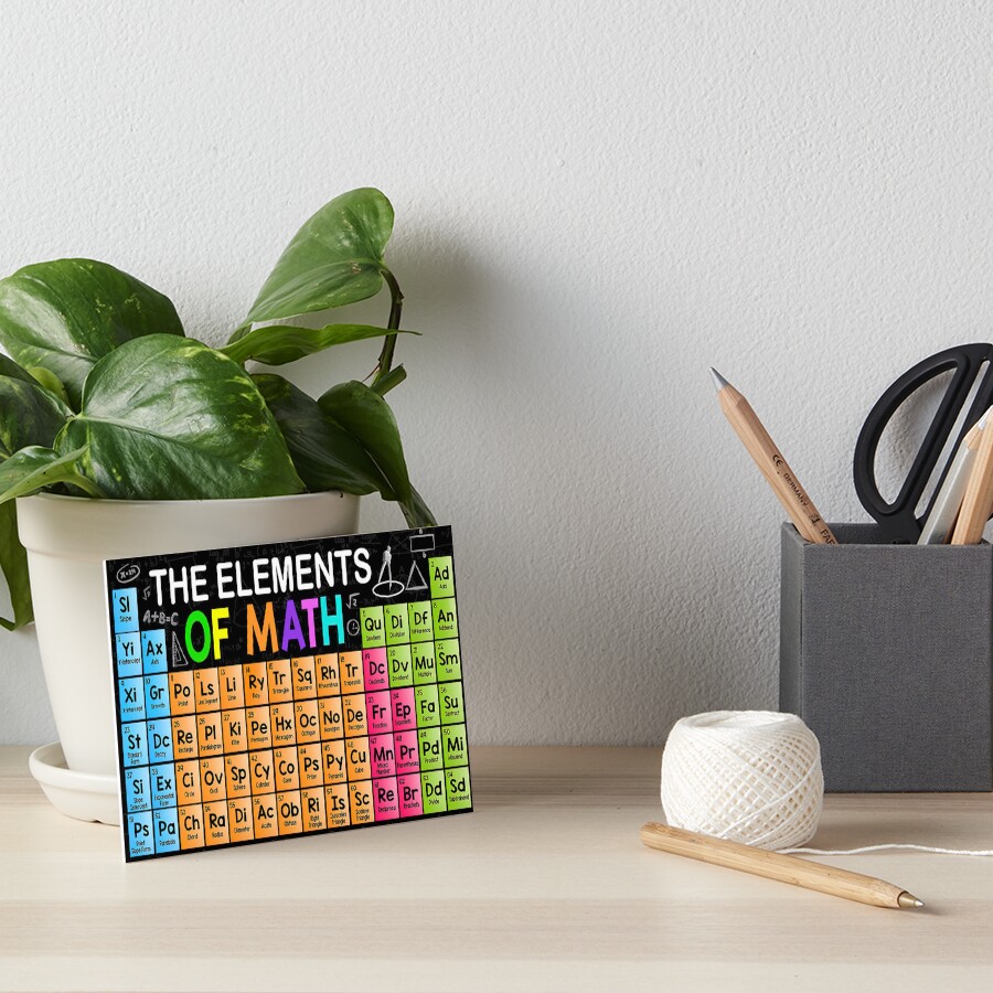 "The Elements Of Math" Poster for Sale by jayspotterr | Redbubble