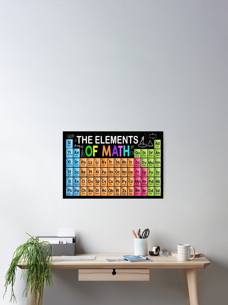"The Elements Of Math" Poster for Sale by jayspotterr | Redbubble