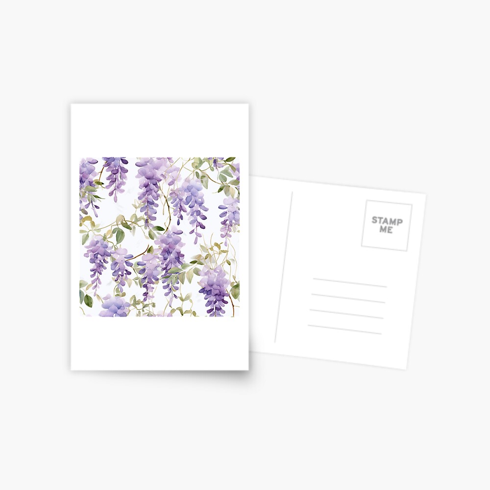 "Watercolor Wisteria " Sticker for Sale by Kyasarin-sensei | Redbubble