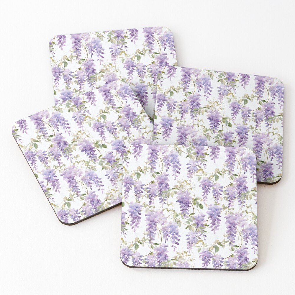 "Watercolor Wisteria " Sticker for Sale by Kyasarin-sensei | Redbubble