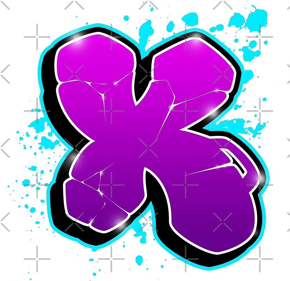 "X - Graffiti letter" by joax | Redbubble