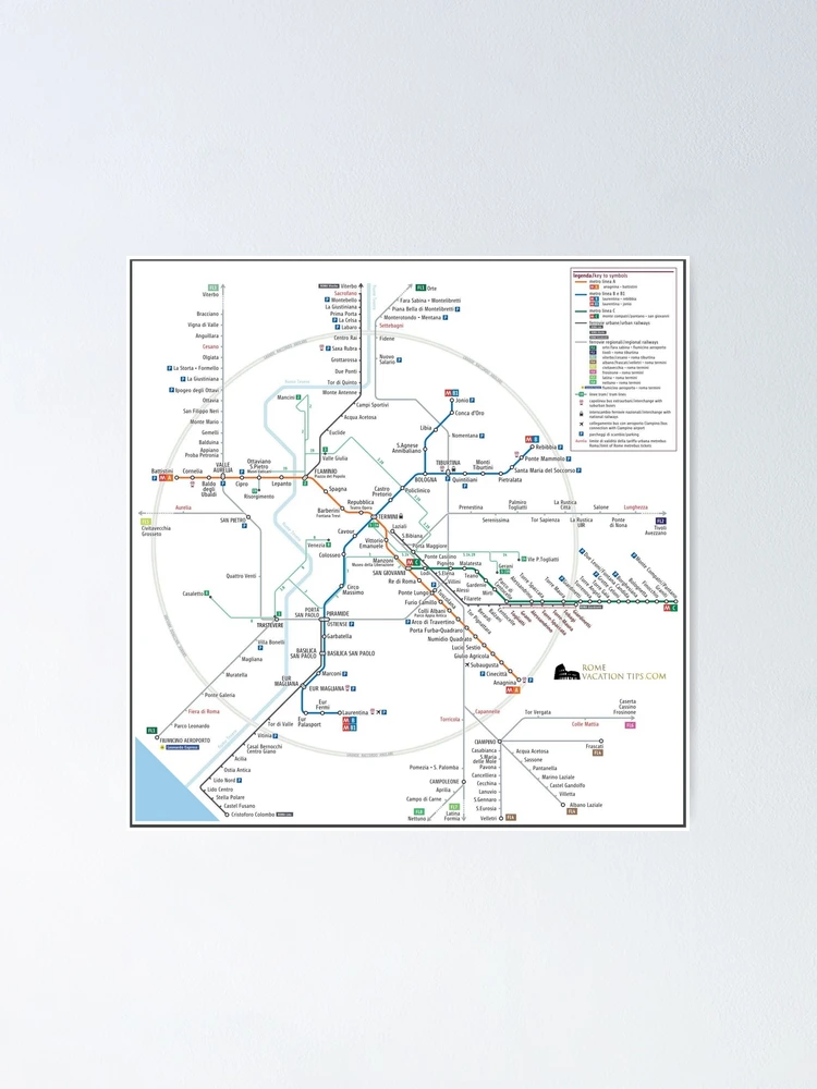 Valence Rome Train Map