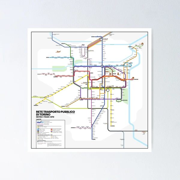Metropolitana Torino Map Turin Turin Metro Wikipedia