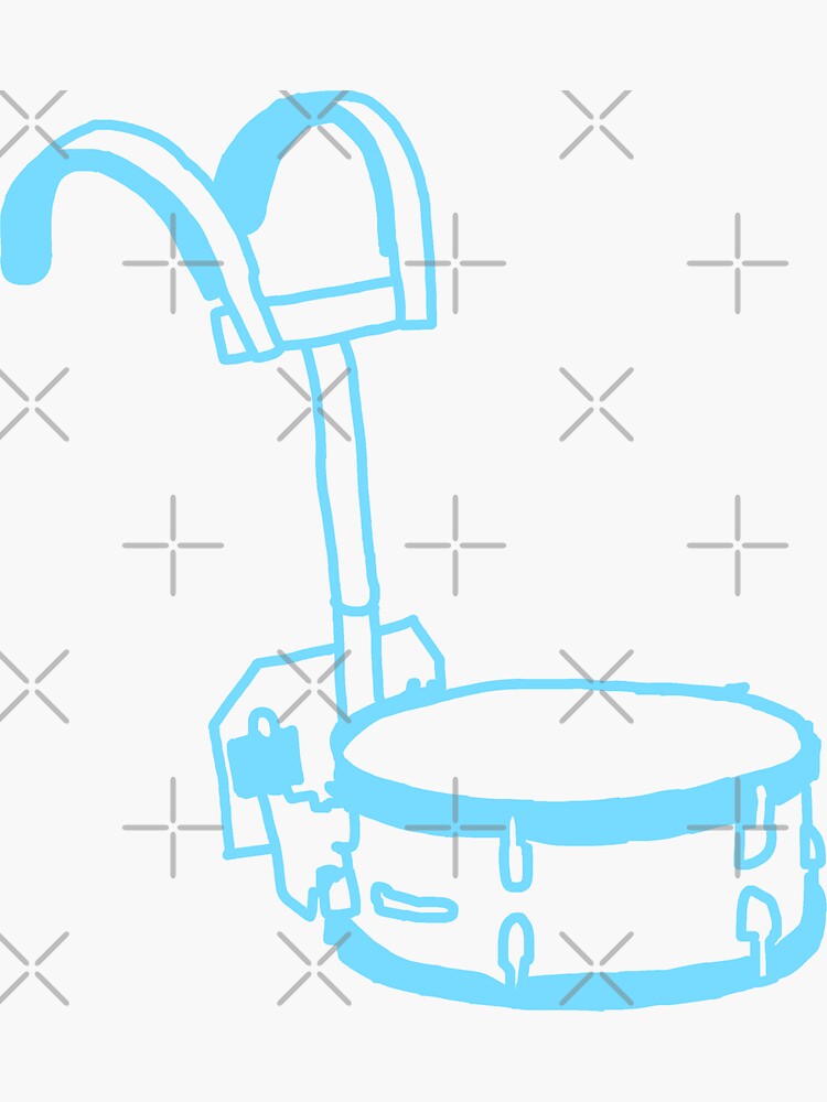 "Marching Snare Drum" Sticker by Rocket-To-Pluto | Redbubble