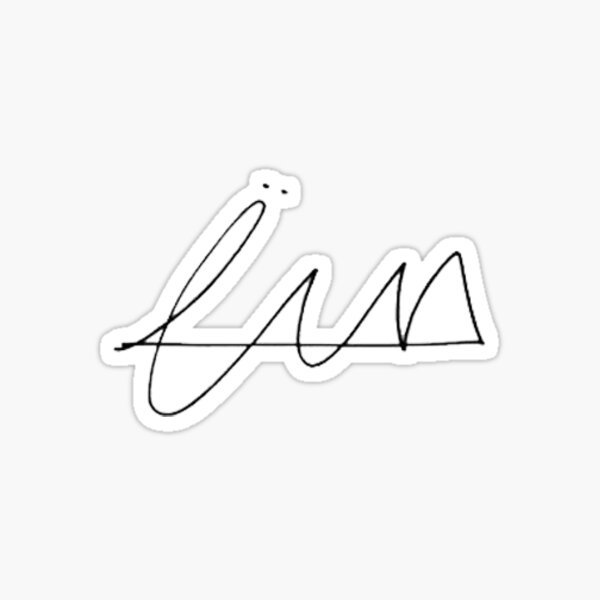 "LE SSERAFIM EUNCHAE SIGNATURE" Sticker for Sale by Idol-Maker | Redbubble