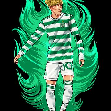 "Kyogo Hampden Pyro 古橋 亨梧 " Sticker for Sale by ZenBrush | Redbubble