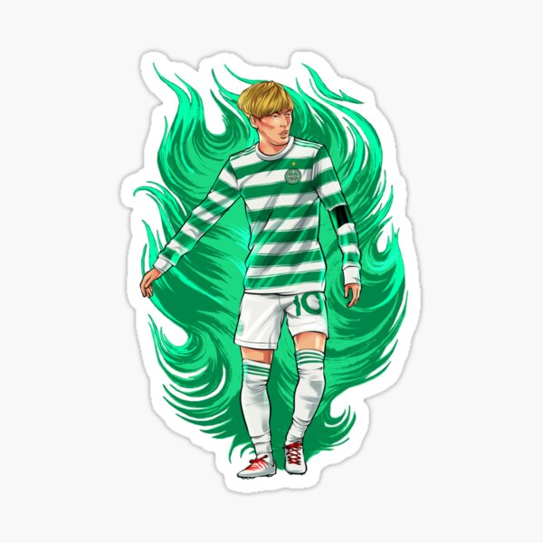 "Kyogo Hampden Pyro 古橋 亨梧 " Sticker for Sale by ZenBrush | Redbubble