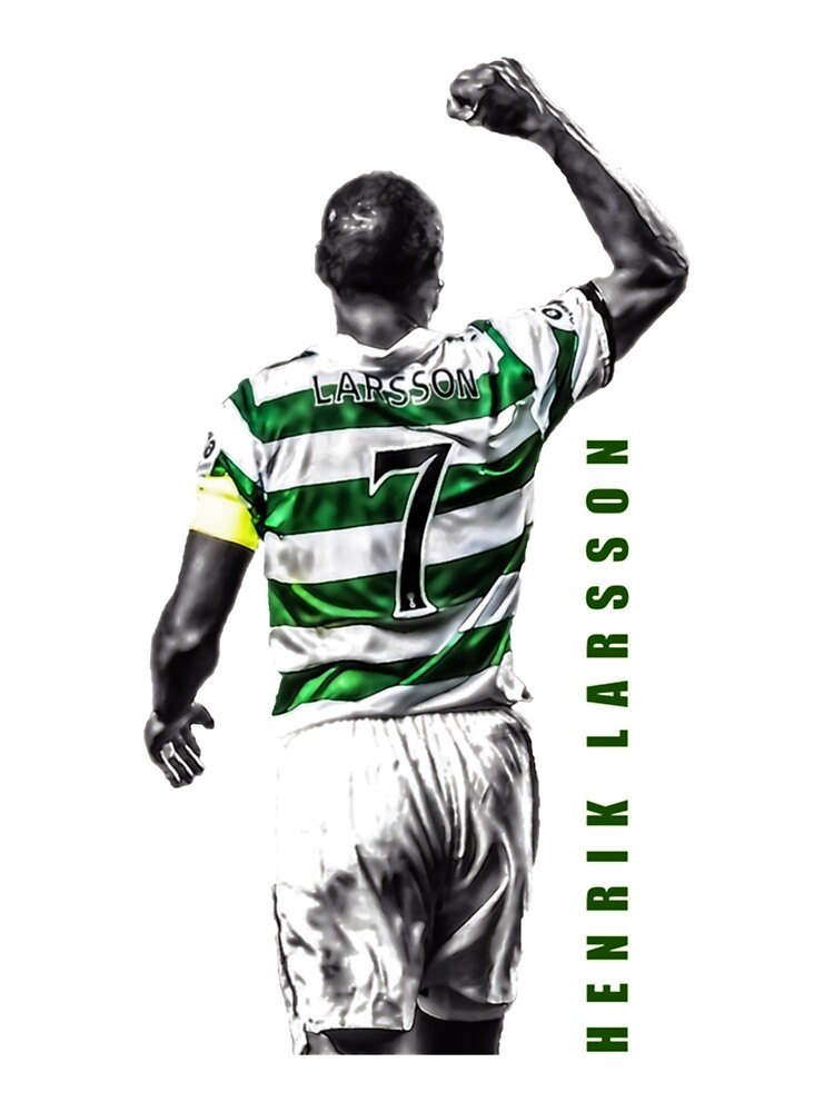 "Henrik Larsson Celtic Football Club Legend Artwork " Greeting Card for ...