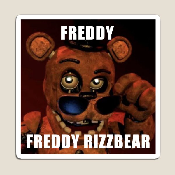 "Five Nights at Freddy's FNAF Funny Sticker Meme Freddy Rizzbear ...