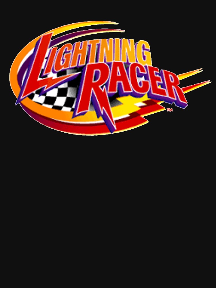 "Lightning Racer Hershey Park Roller Coaster Logo Black" T-shirt for ...