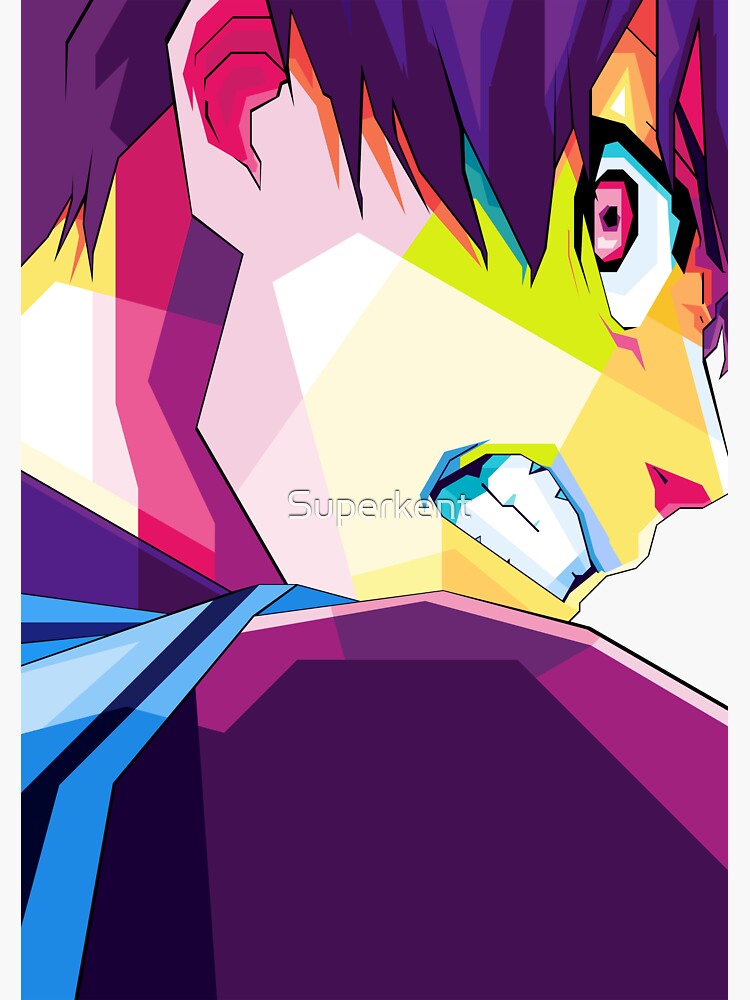 "blue lock Isagi" Sticker for Sale by Superkent | Redbubble