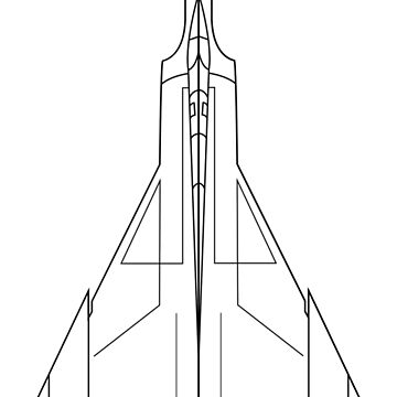 "CF-105 Avro Arrow Illistration" Sticker for Sale by Sealgram | Redbubble