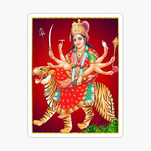"Amba, Ambe, Jai Mata Di, Goddess , Devi Maa , Ambe Ma" Sticker for ...