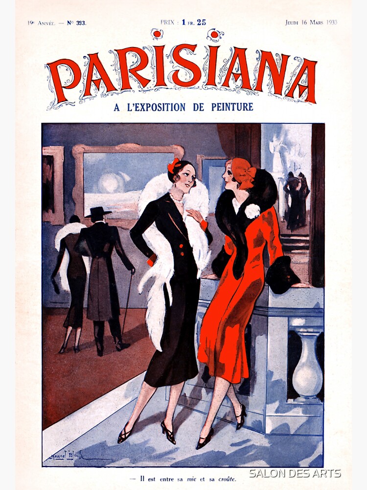 "Parisiana (1933) - Marcel Bloch" Sticker for Sale by PsycheSansAmour ...