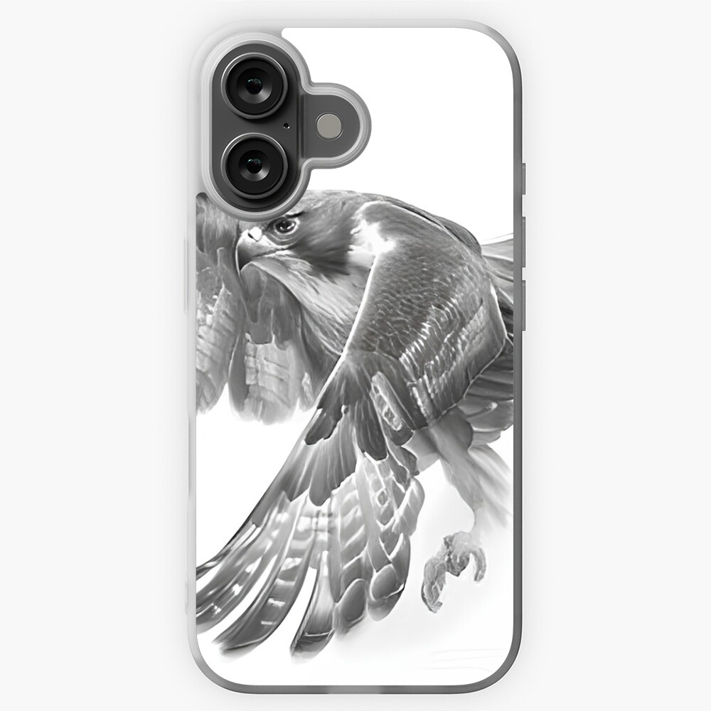"Black and white Hawk pencil drawing" Sticker for Sale by Pencil-Art | Redbubble