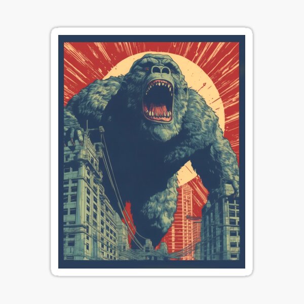 "The Rage of Kong" Sticker for Sale by thecinefeel | Redbubble