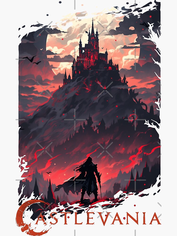"Castlevania Design" Sticker for Sale by CS-R | Redbubble