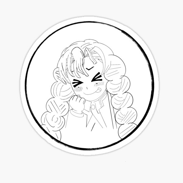 "Cute Mitsuri " Sticker for Sale by annwoutane | Redbubble
