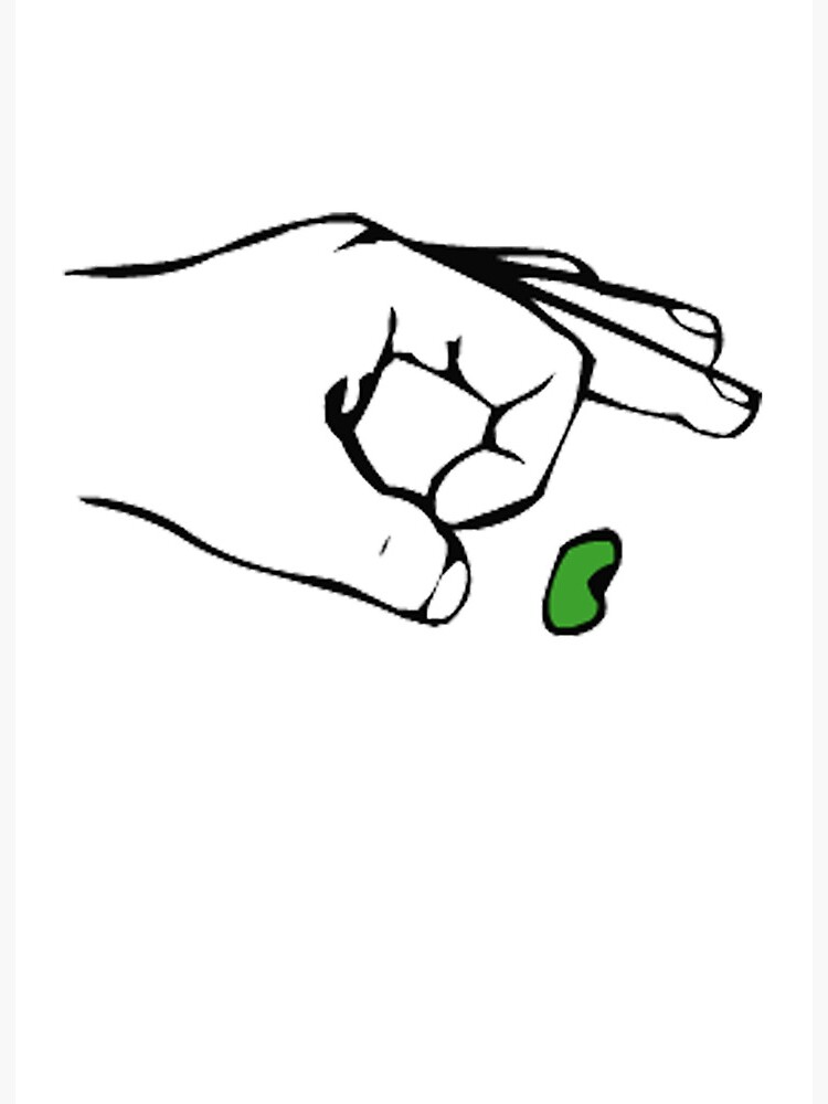 "Flick The Bean, Funny But Rude Graphic Design." Art Board Print for ...