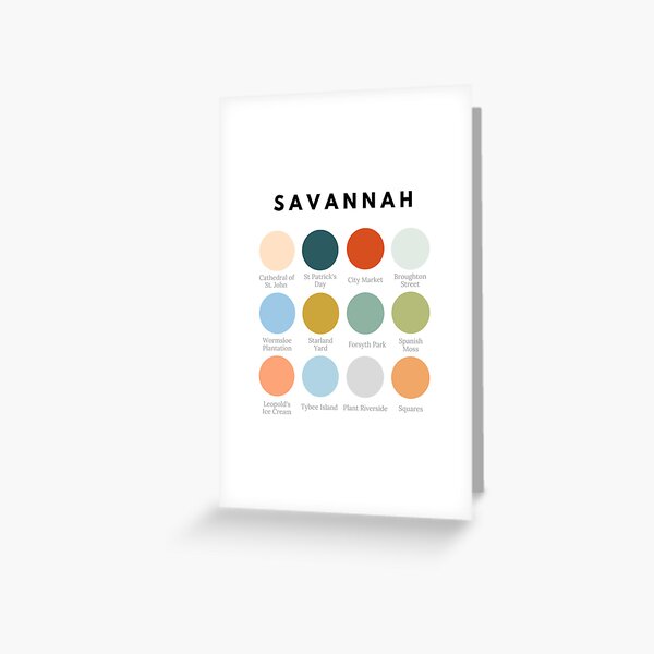 "Savannah Color Palette" Greeting Card for Sale by annesleyemma | Redbubble