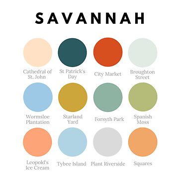 "Savannah Color Palette" Sticker for Sale by annesleyemma | Redbubble