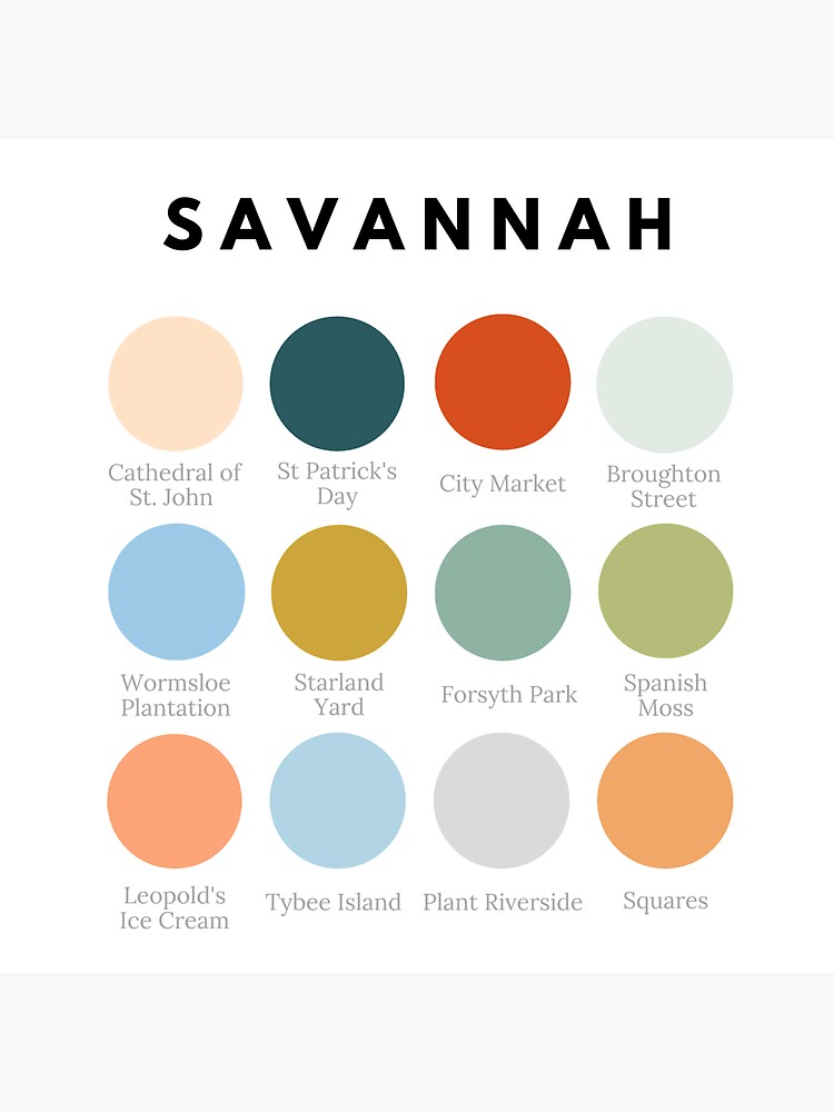 "Savannah Color Palette" Sticker for Sale by annesleyemma | Redbubble