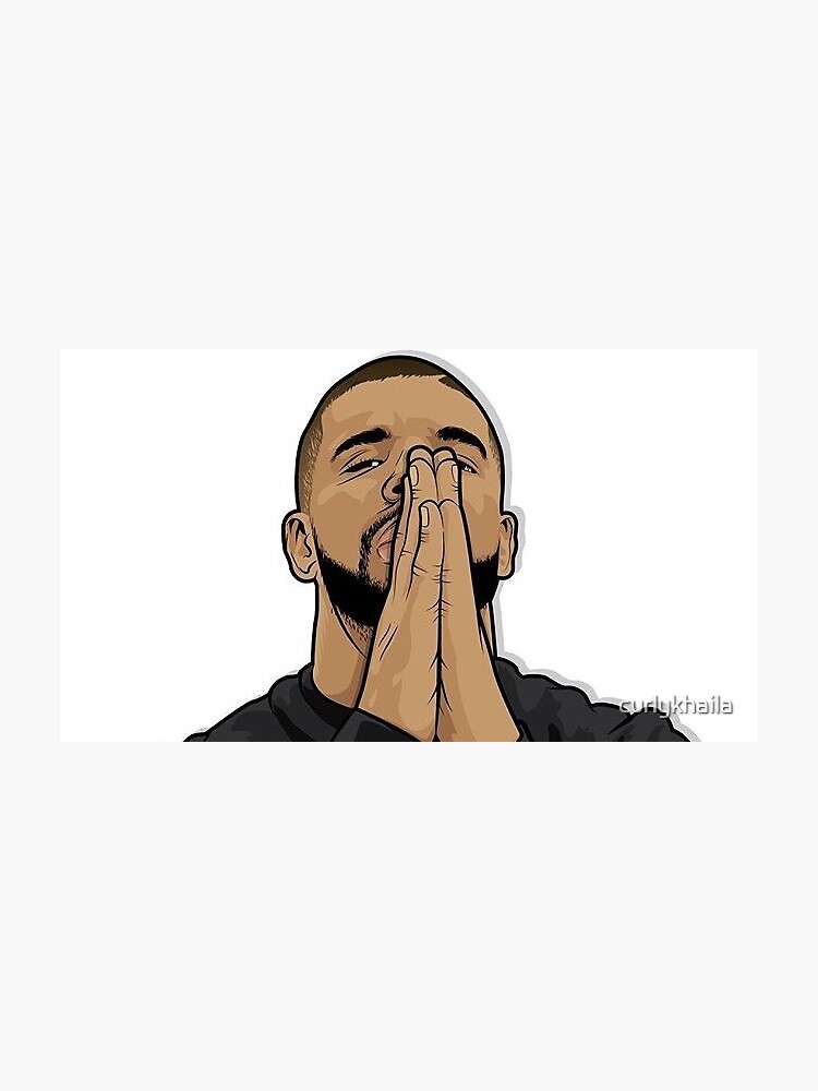 "Drake 6 God" Sticker for Sale by curlykhaila | Redbubble