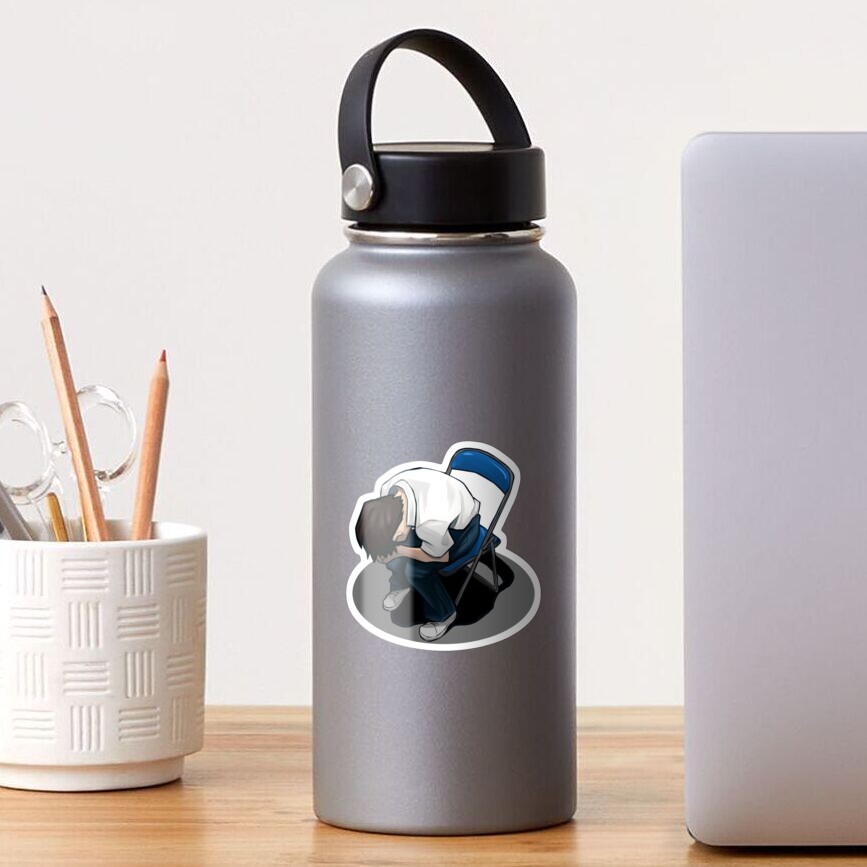 "shinji chair" Sticker for Sale by uglyc0re | Redbubble
