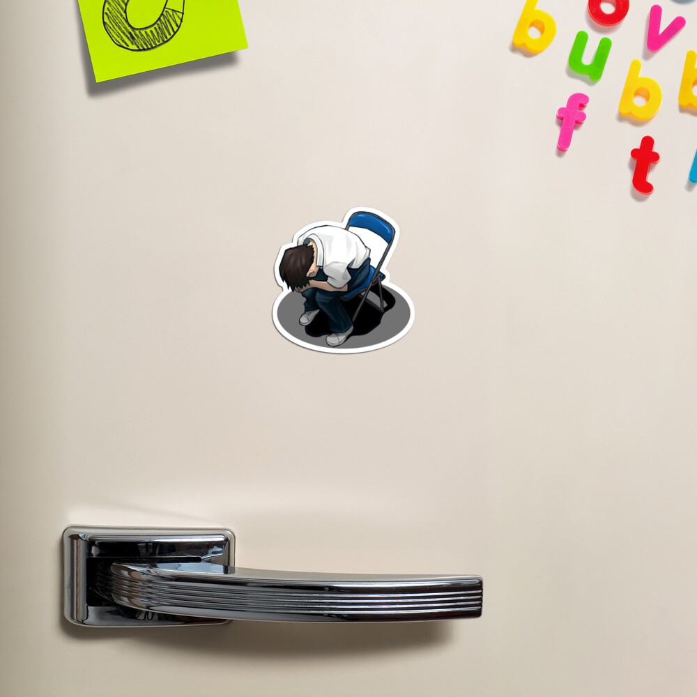 "shinji chair" Sticker for Sale by uglyc0re | Redbubble