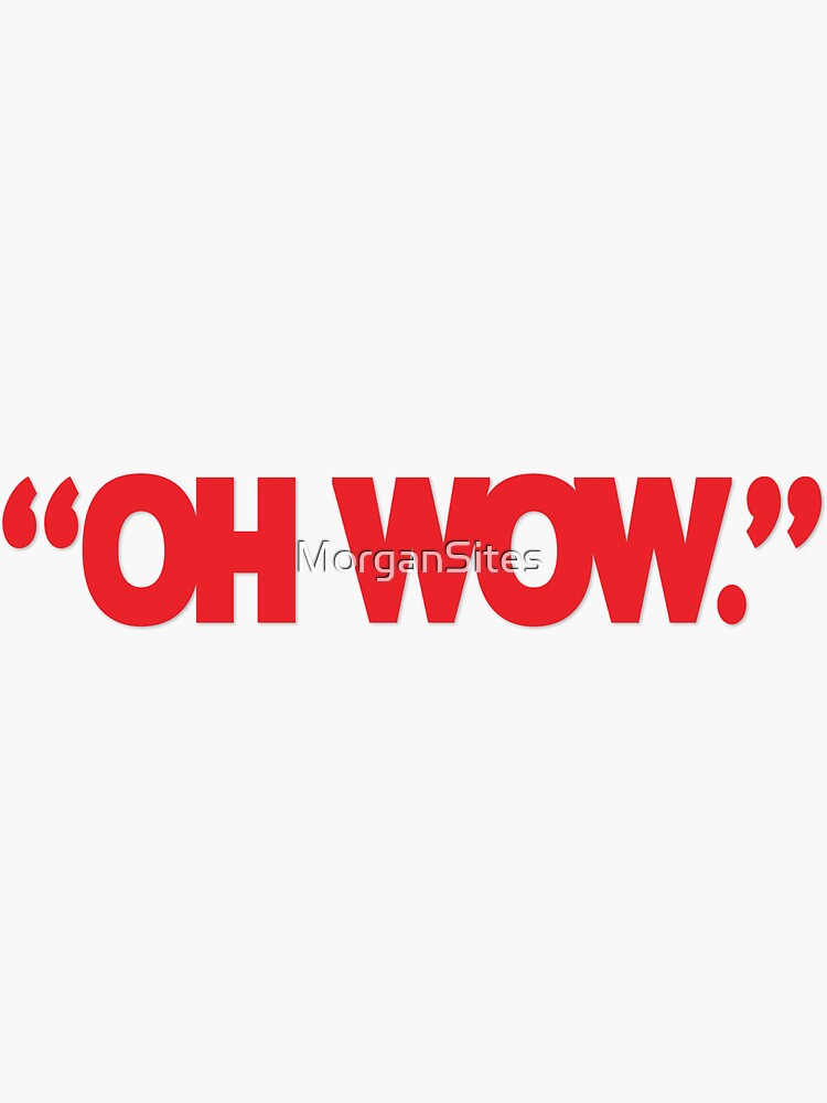 "Barry - oh wow" Sticker for Sale by MorganSites | Redbubble