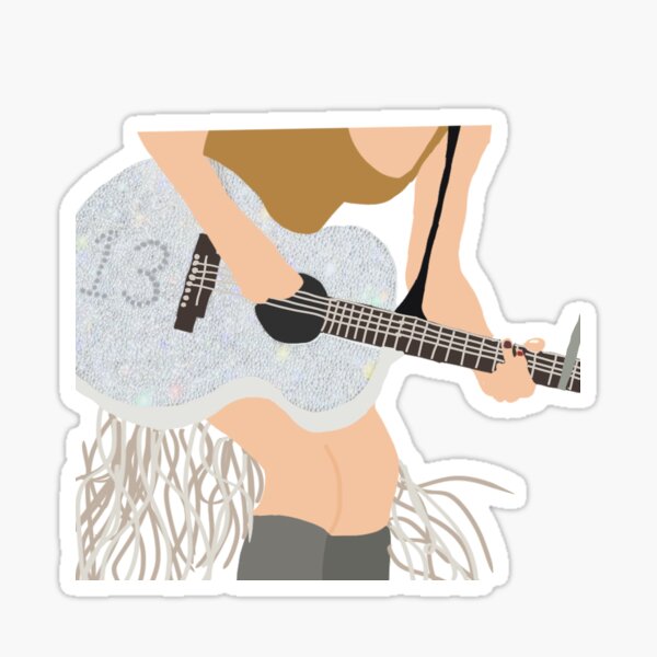 "Taylor Swift Fearless Guitar Taylor's Version" Sticker for Sale by ...