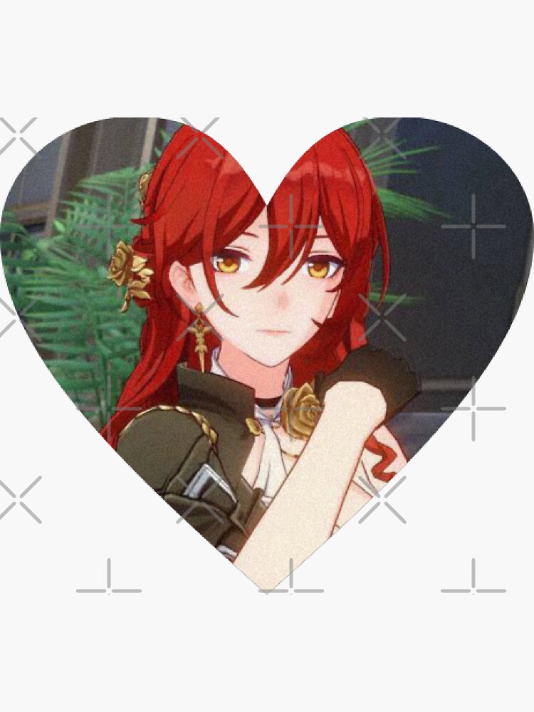 "heart shape himeko" Sticker for Sale by MULYDING | Redbubble