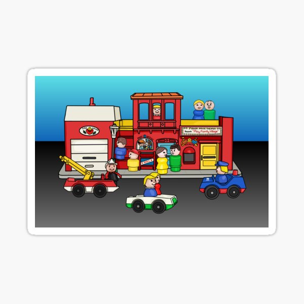 "Fisher Price Little People Main Street" Sticker for Sale by ...