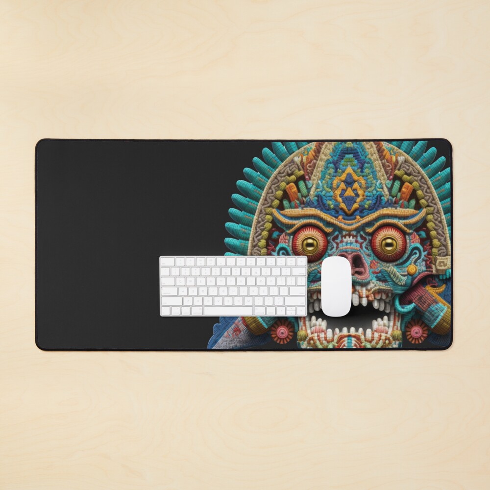 "KUKULKAN mayan god deluxe design made of embroidery textile" Sticker ...