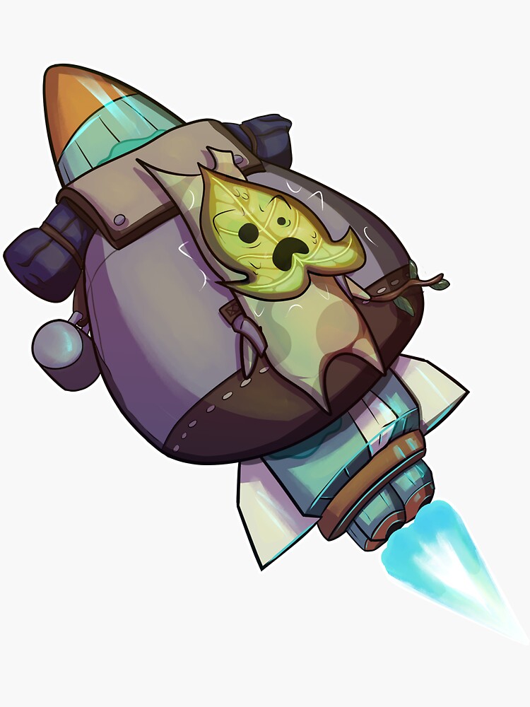 "Backpack Korok Rocket" Sticker for Sale by AnxiousTrashArt | Redbubble