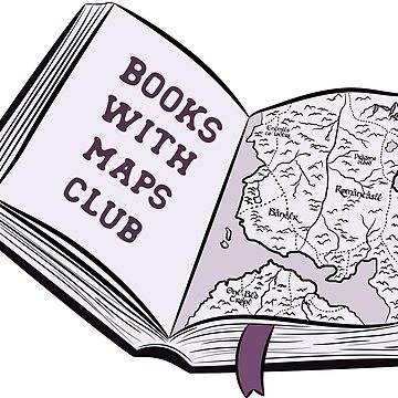 "books with maps club" Sticker for Sale by indiebookster | Redbubble
