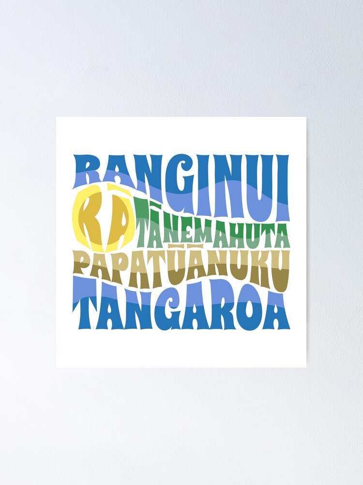 "Maori Gods Nga Atua" Poster for Sale by piedaydesigns | Redbubble