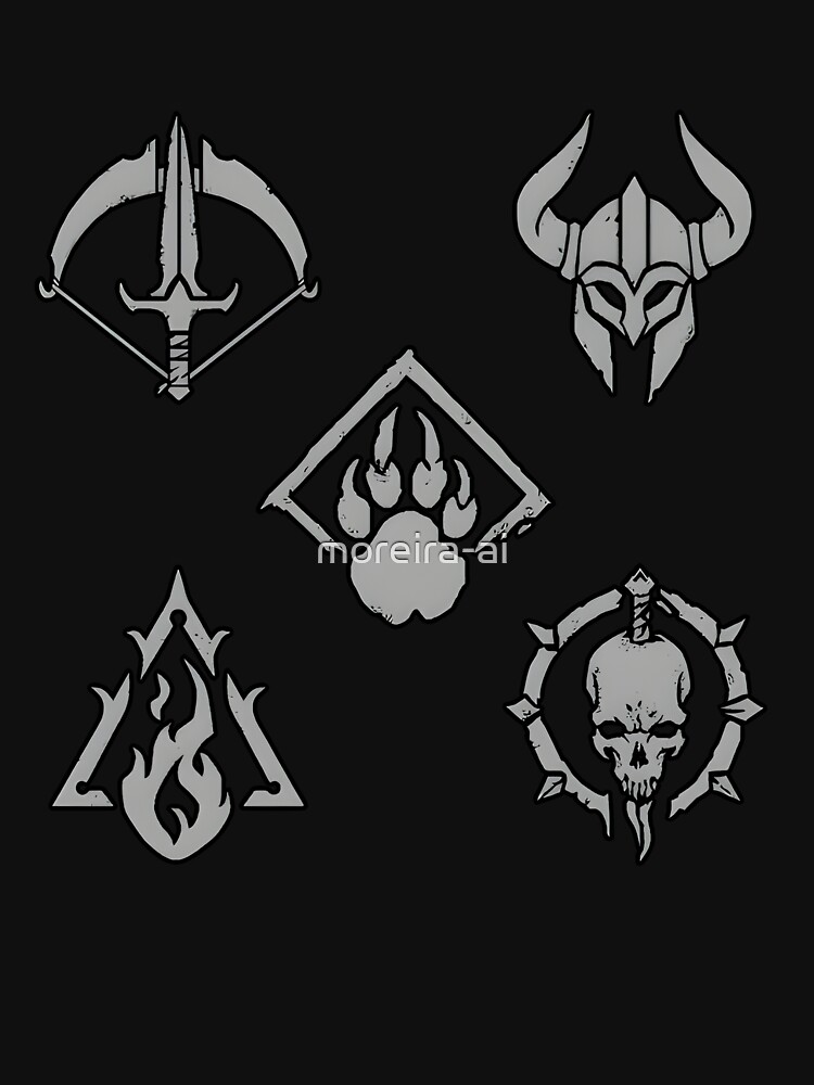 "D4 Classes" T-shirt for Sale by moreira-ai | Redbubble | diablo t ...