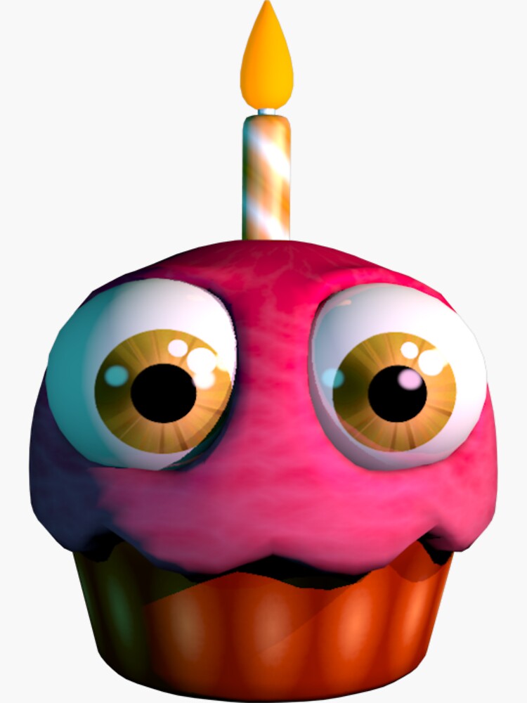 "Fnaf chica cupcake" Sticker for Sale by bad70smovie | Redbubble