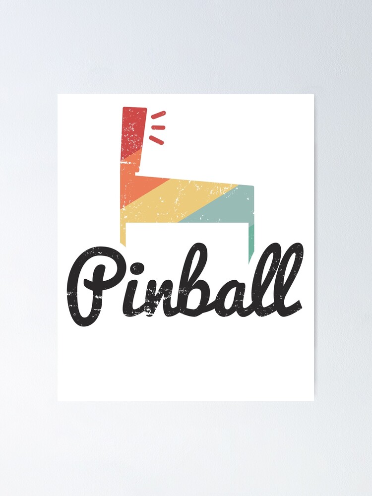 "Pinball Machine Retro Vintage" Poster by 14thFloor | Redbubble