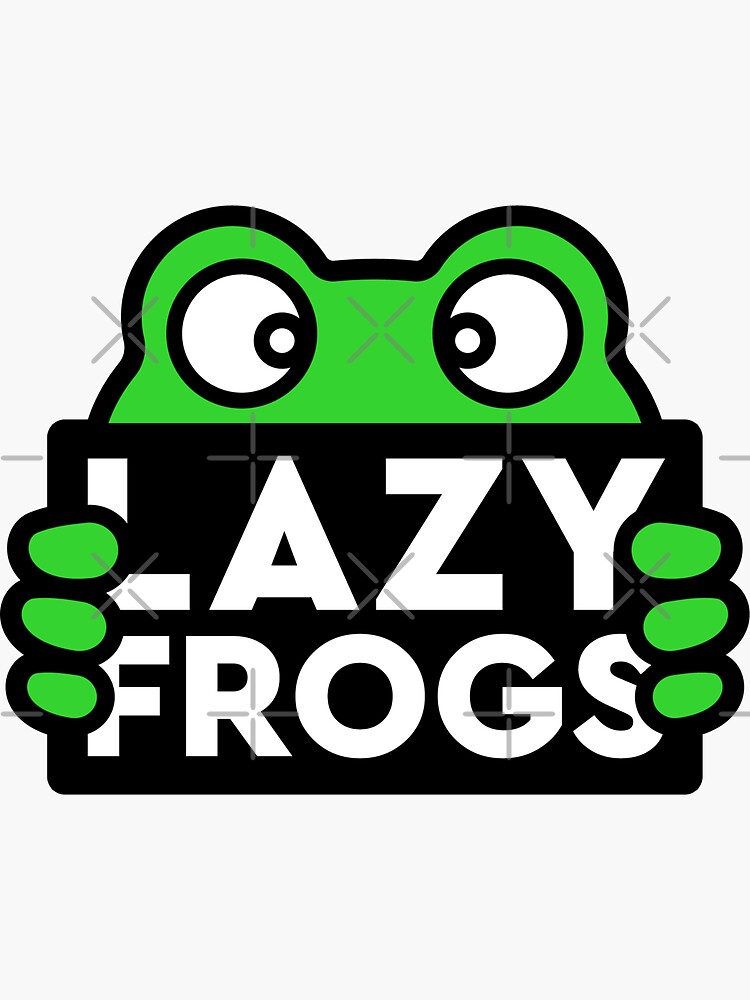 "Lazy Frogs OG Logo " Sticker for Sale by The Lazy Frogs | Redbubble