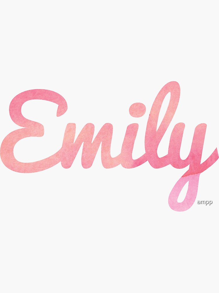 "Emily" Sticker by ampp | Redbubble