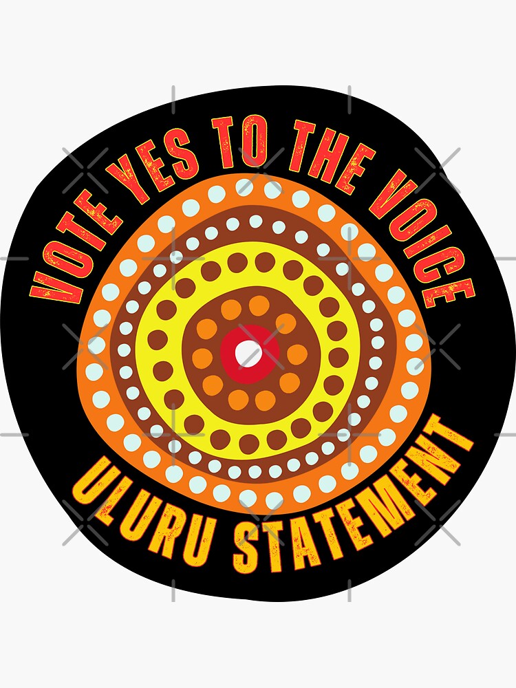 "Vote Yes To The Voice - Uluru Statement" Sticker for Sale by ...