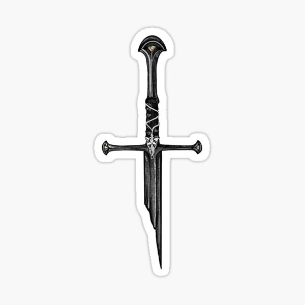 "Broken Black Swords" Sticker for Sale by VivienneQuitzon | Redbubble