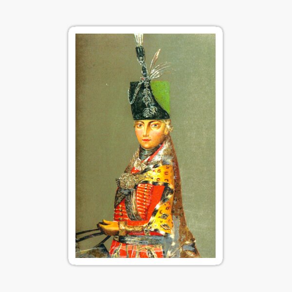 " European Aristocrat - Original Artwork Circa 1800s" Sticker by ...