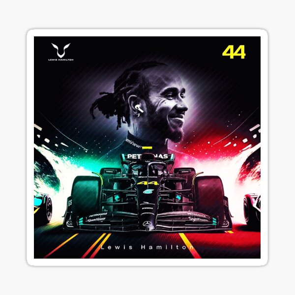 "Lewis Hamilton 44 - Fanarts #14" Sticker for Sale by TJFanarts | Redbubble