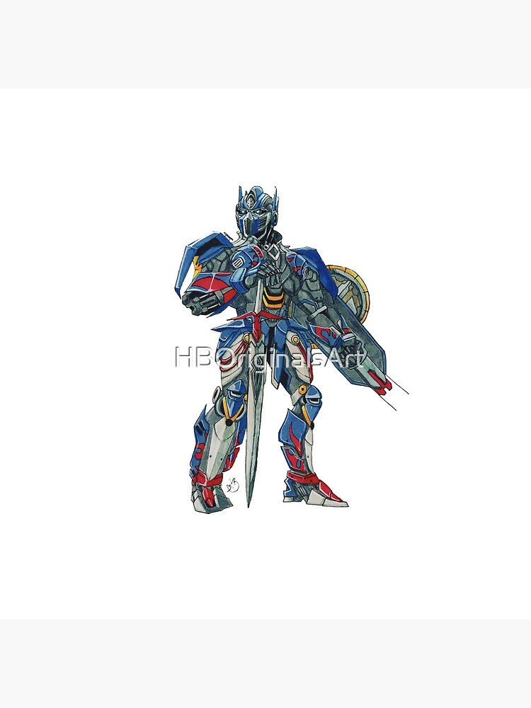 "Optimus Prime Transformer Ink Drawing" Pin for Sale by HBOriginalsArt ...